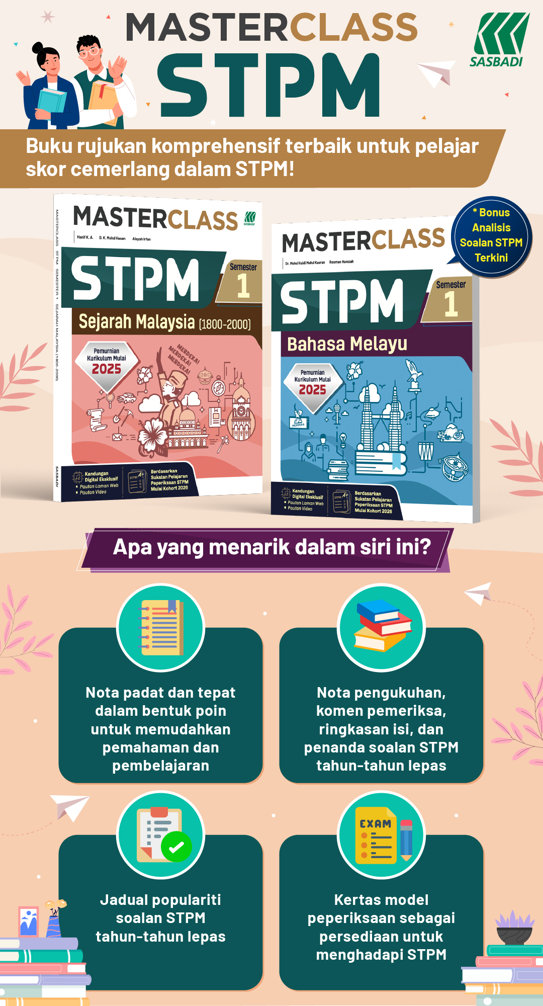 [SASBADI] MASTERCLASS STPM SEMESTER 1 (Edisi 2025) | Shopee Malaysia
