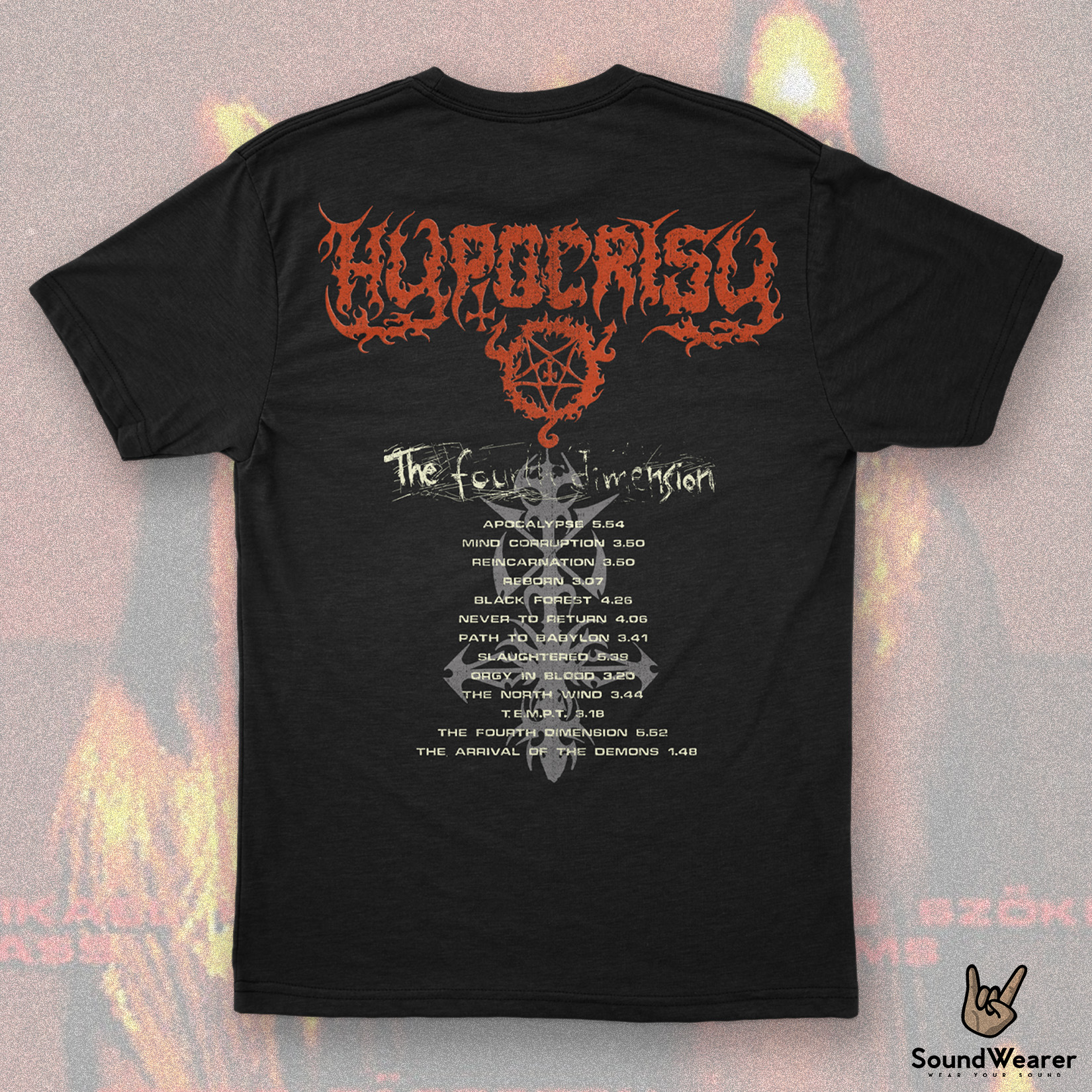 Hypocrisy 1994 The Fourth Dimension Band Tshirt | Shopee Malaysia