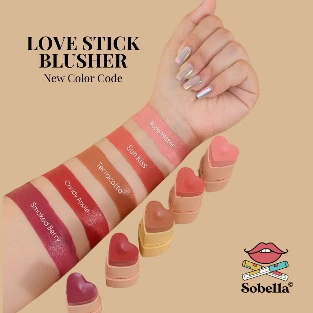 🔥READY STOCK🔥SOBELLA LOVE STICK MAKE UP BLUSHER NEW PACKING - PIGMENTED ...