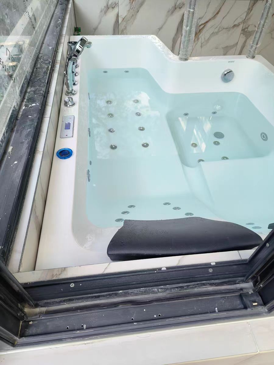 Double Massage Jacuzzi Bathtub Tab Mandi SPA Massage With Ladder HIGH ...