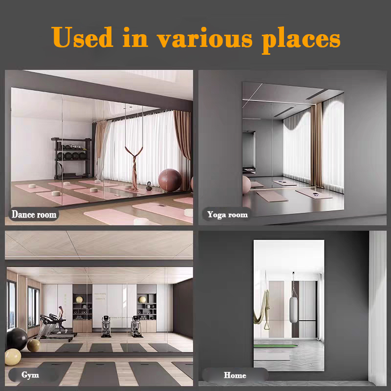 Acrylic HD Mirror Full Body Mirror Paste Wall Mirror Self Adhesive DIY ...