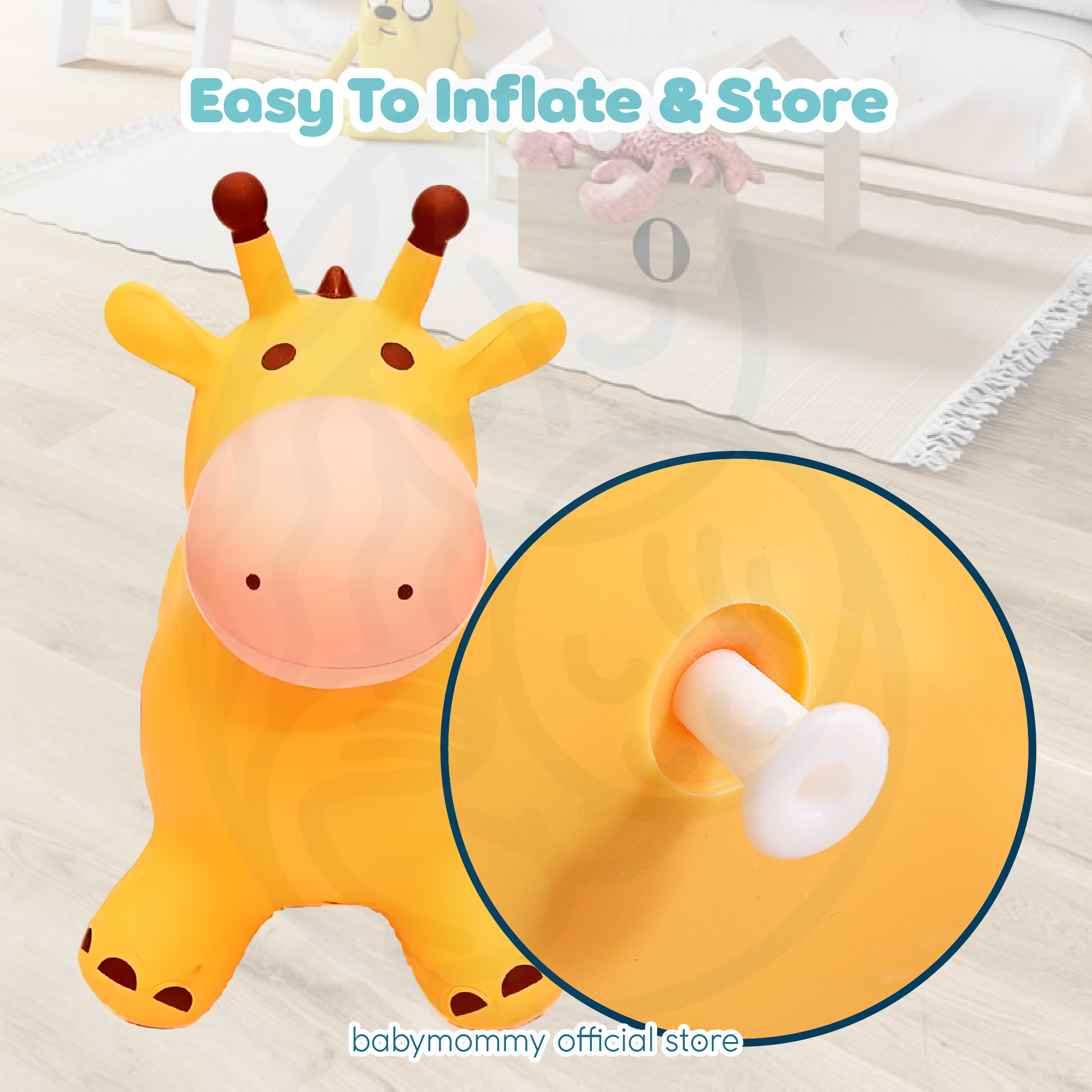 Babymommy 🇲🇾 Kids Jumping Horse 【Free Hand Pump】 PVC Inflatable Toy ...