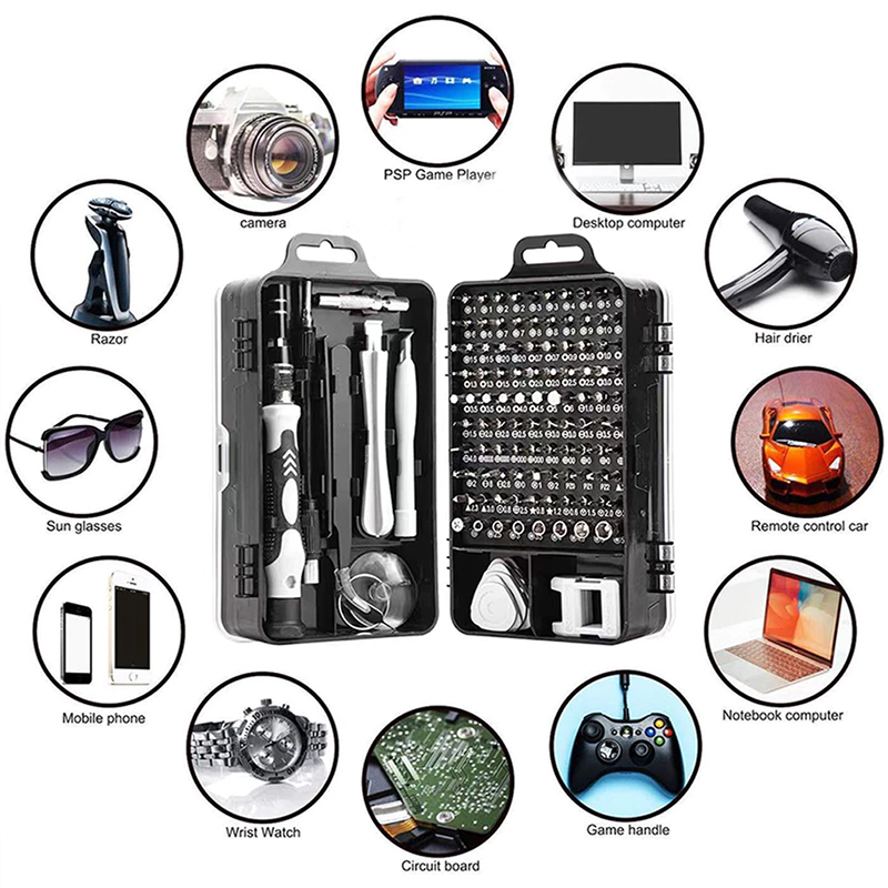 115 in 1 Screwdriver Set Mini Magnetic DIY Repair Tool Kit ...