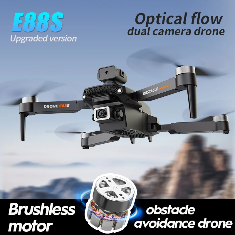E88S Drone UAV 4K HD 2Camera Remote Control Wide Angle Drone Quadcopter ...