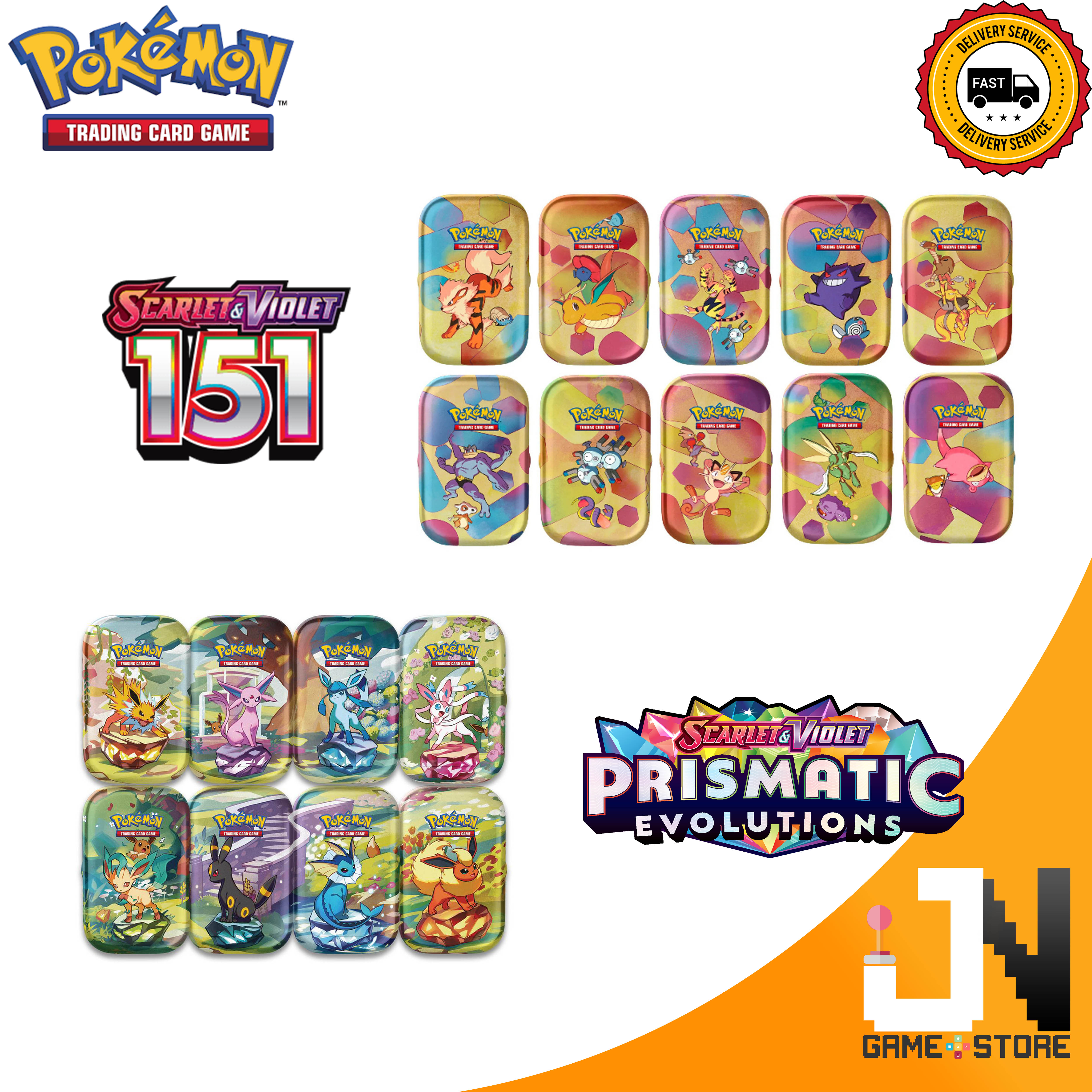 Pokemon TCG Sv8.5 Prismatic Evolution | SV3.5 151 Mini Tin | Tins (NEW) | Shopee Malaysia