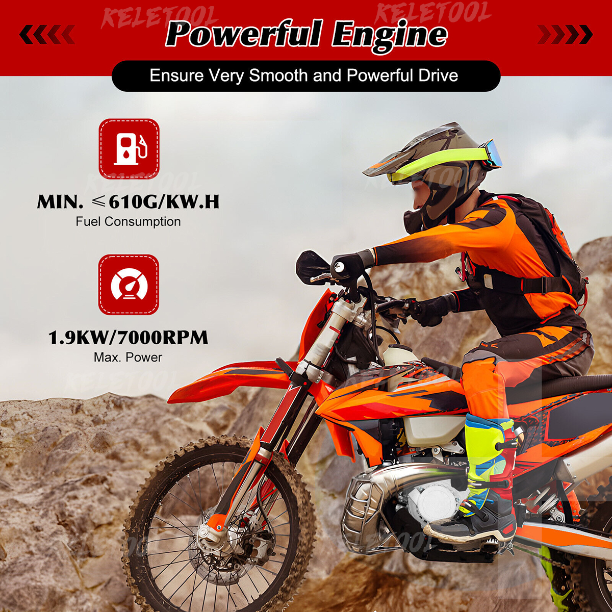 49cc Motorcycle Engine 2-Stroke Pocket Bike Engine Motor Enjin Start ...