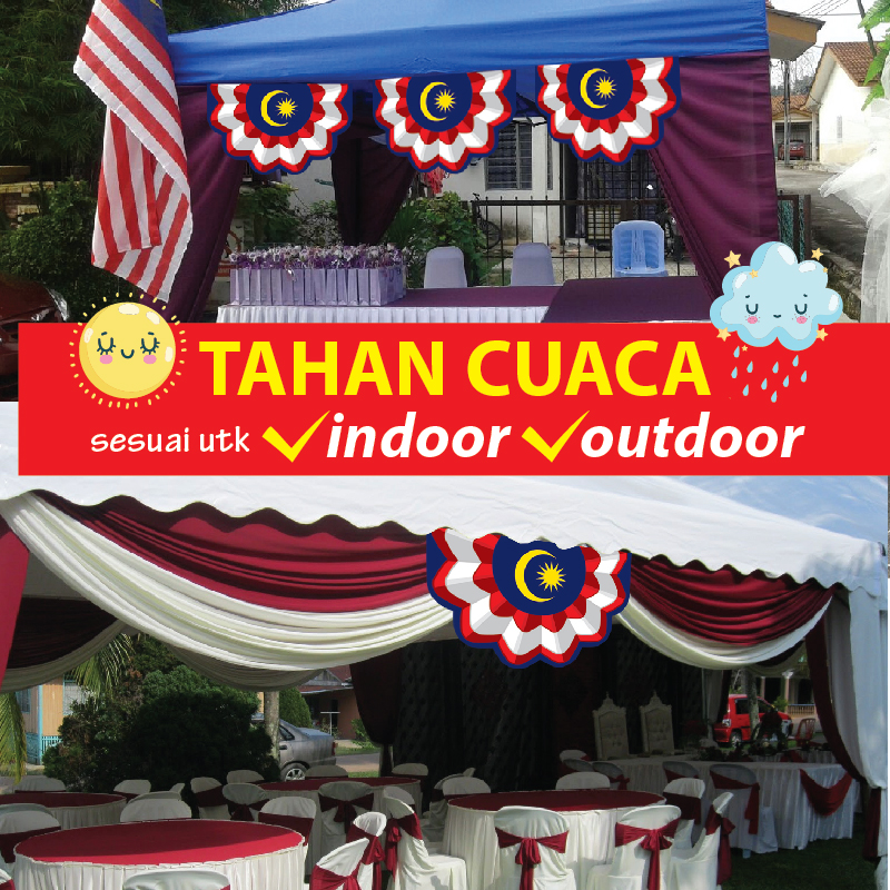 [1 pc] Bendera Hiasan Merdeka | Hiasan Kelas Merdeka Sudut Merdeka di ...