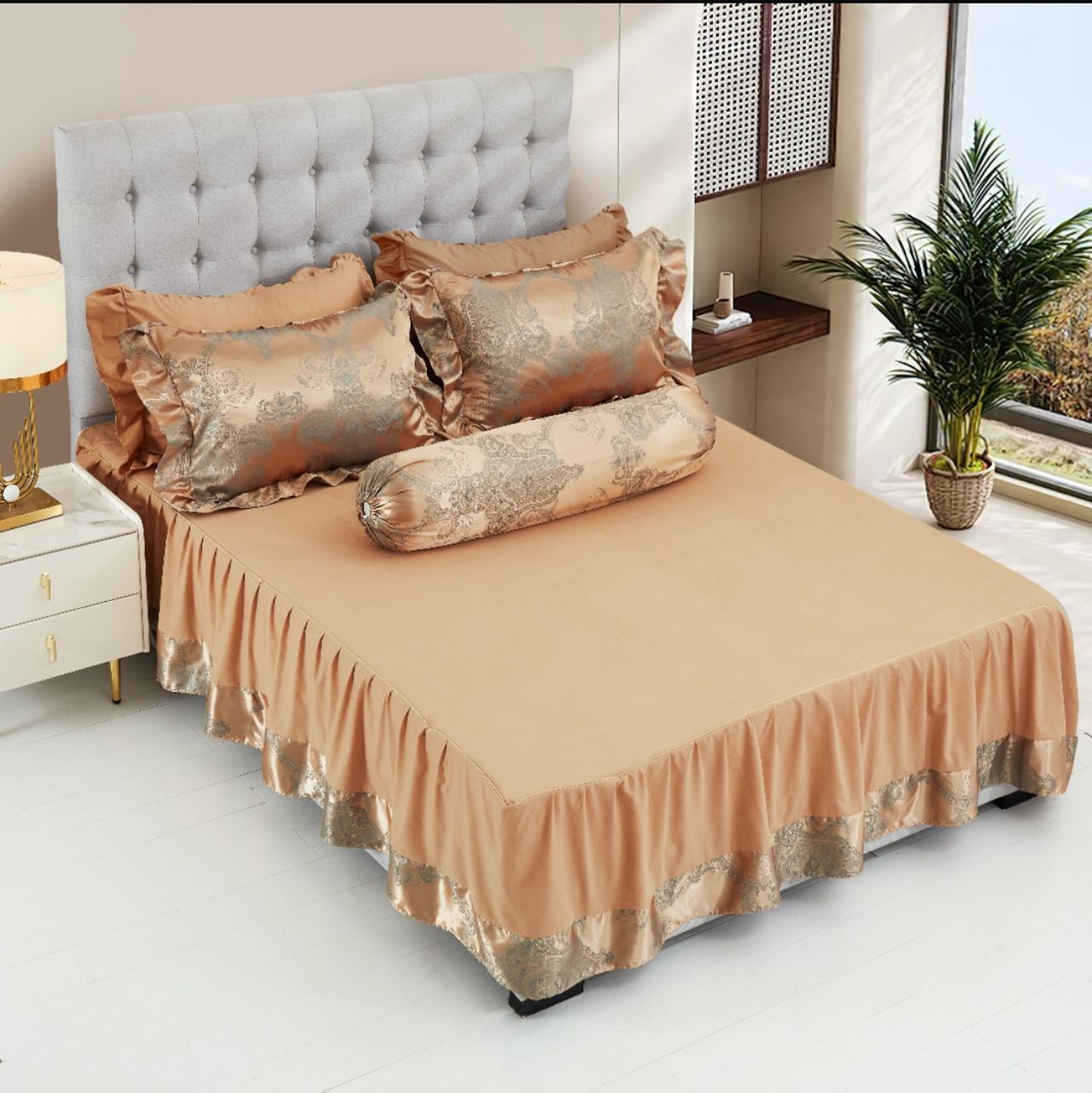 Berkualiti tinggi Set Comforter 7-dalam-1/KING QUEEN/ Cadar Ropol/Set ...