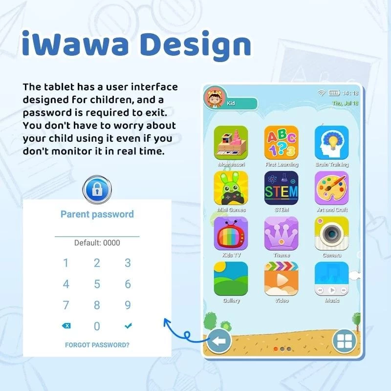 Genius Tablet for Kids - 7" HD Learning Pad with Child-Safe Content ...