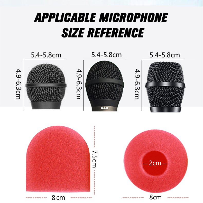 RAYHAYES Microphone Wireless Portable Karaoke Singing Mic Set Non Woven ...