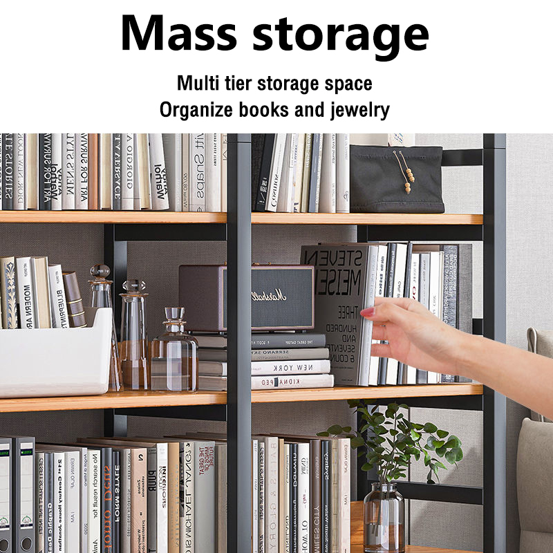 👍 5/6 Layer Multipurpose Rack Book Shelf Office Metal Frame Shelves Rak ...