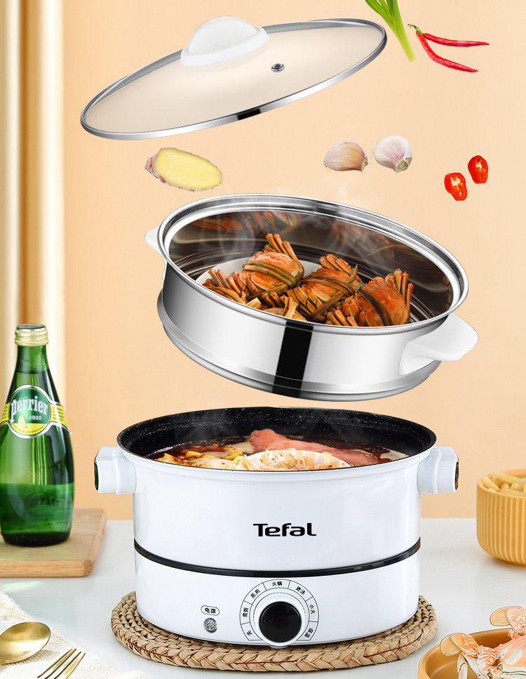 Tefal high quality 4L electric hot pot multi-function cooking pot ...