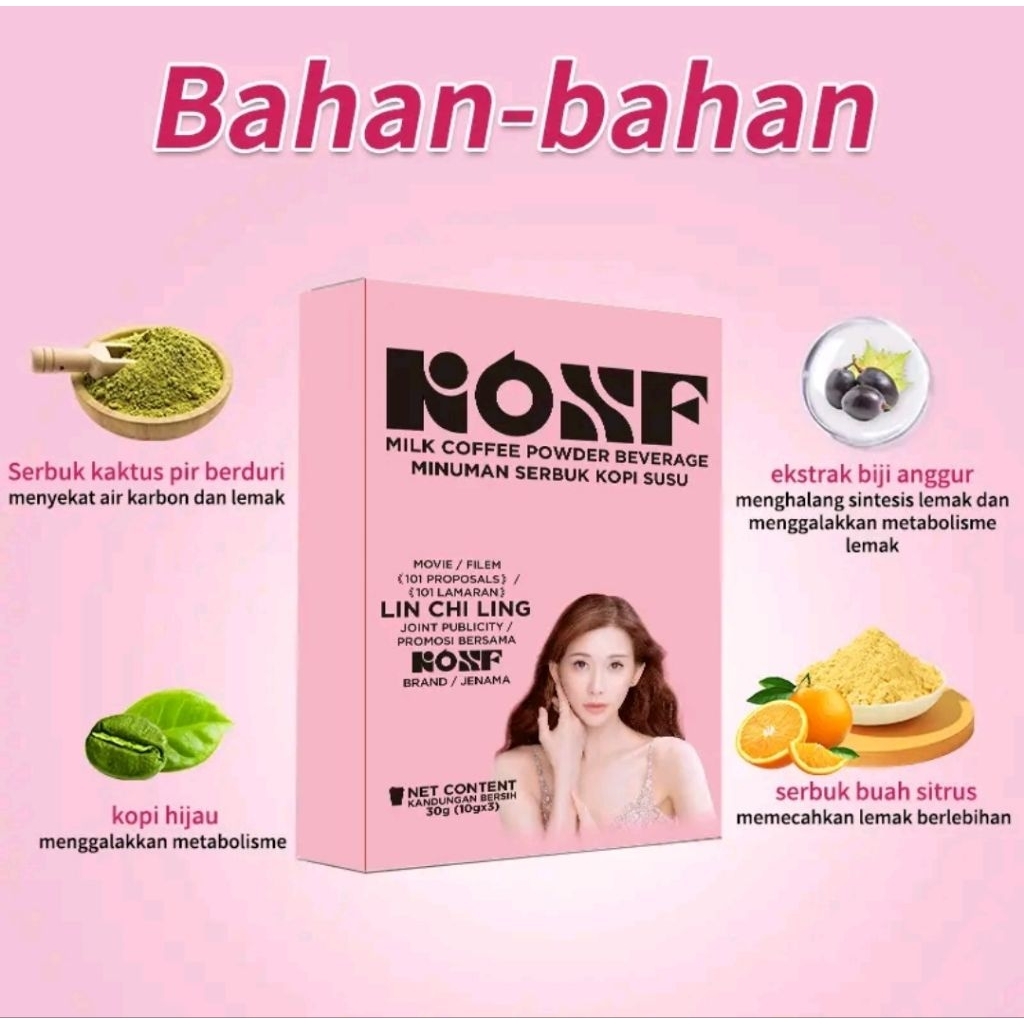 Kosf Fat Burning Coffee Solid Beverage Powder Cup Milk Tea Instant kosf ...