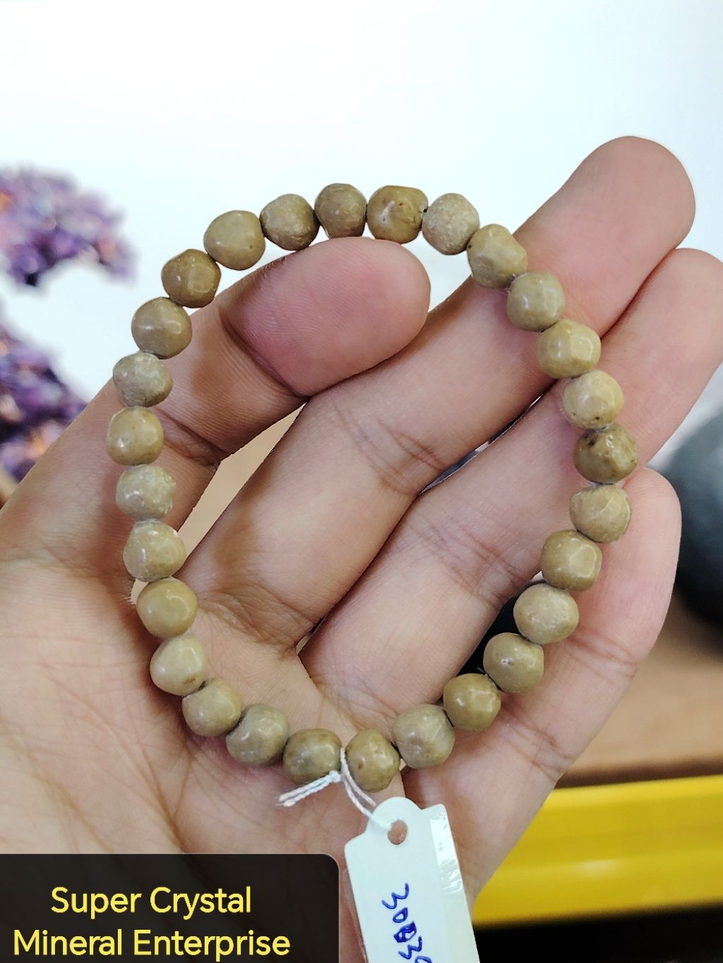 天然泰国龙宫舍利水晶圆珠手串Natural Thailand Arahant Relic Stone Crystal Beads ...