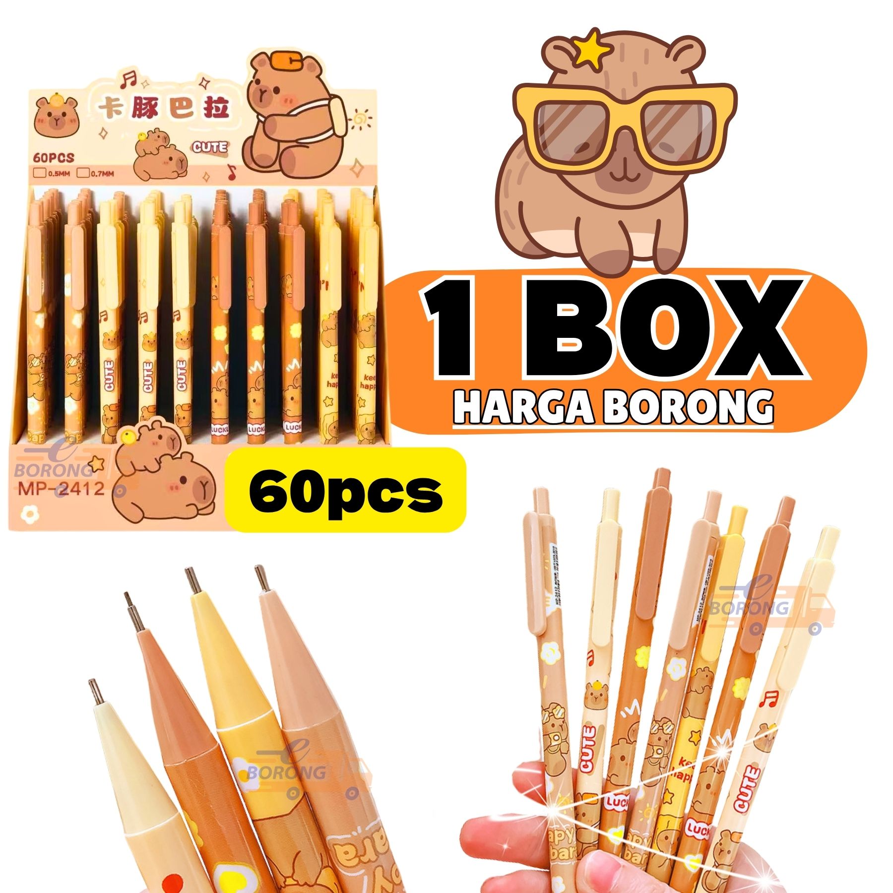 BORONG【1 Box】0.5mm Mechanical Pencil 0.5 School Student Cute Stationery ...