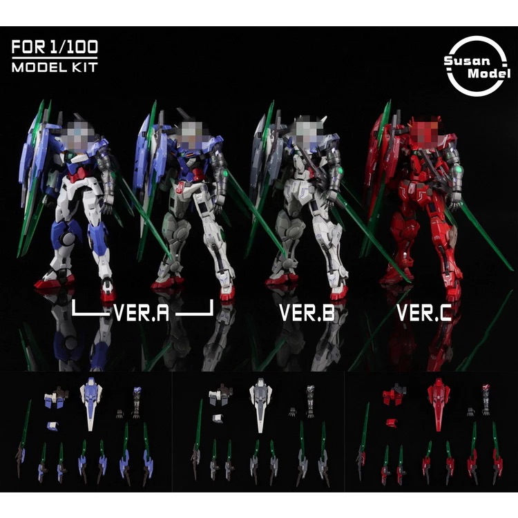 Susan Model SU019 - Weapon Pack / Mobile Suit Gundam 00 1/100 Exia ...