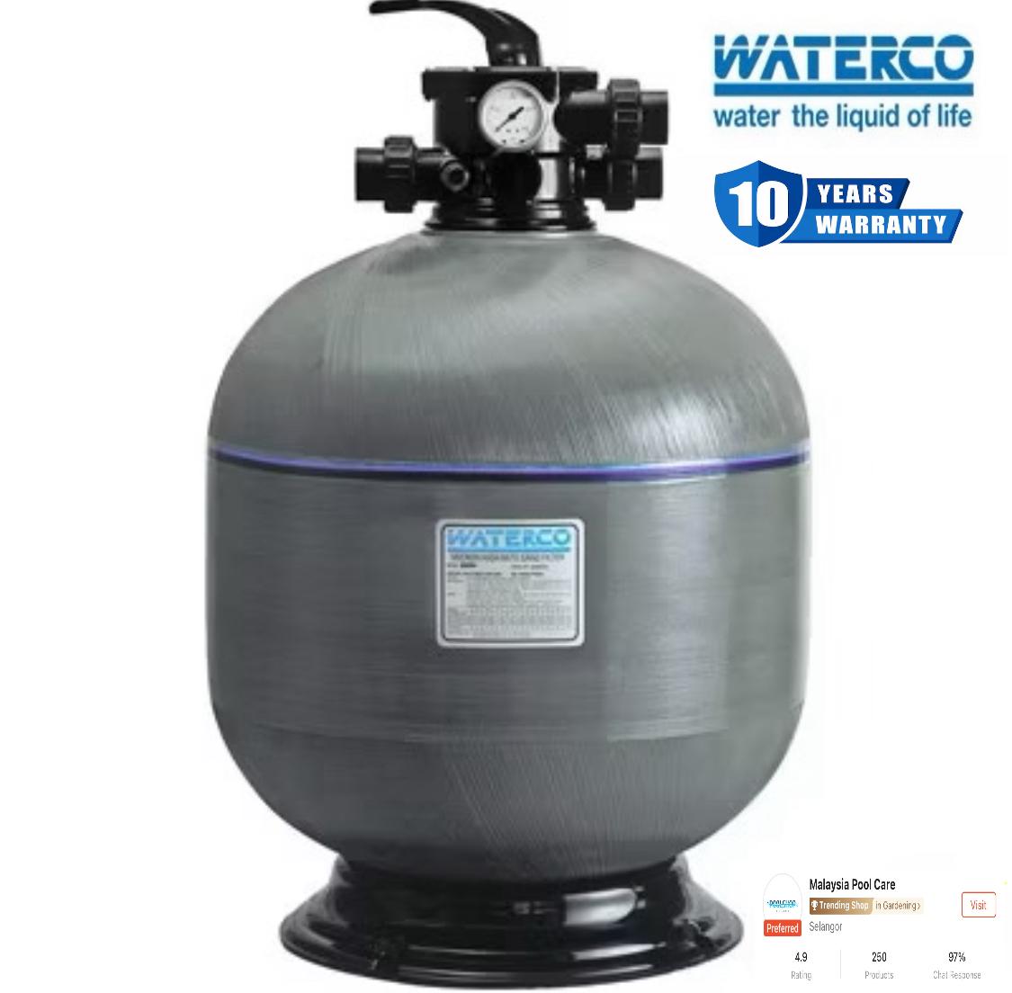 WATERCO Swimming Pool Fibreglass Sand Filter - WATERCO S600 24" (2.5 ...