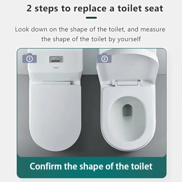 100% Original Toilet Seat Toilet Seat Replacement for Slow Closing U ...