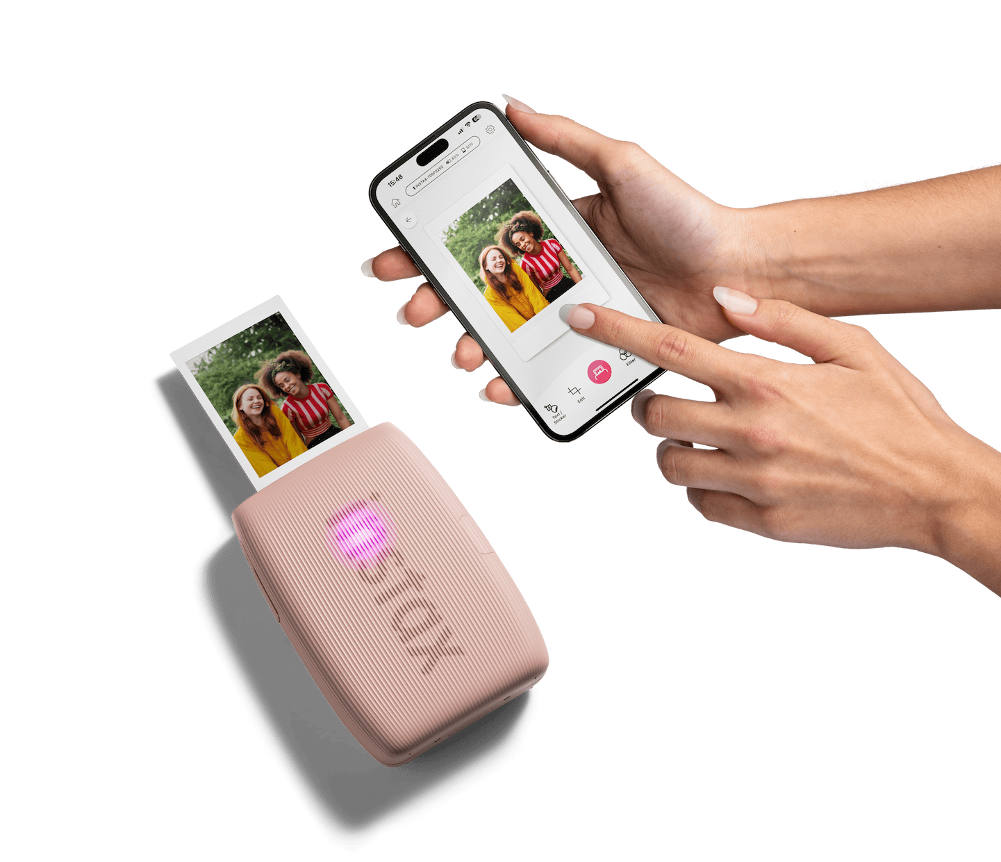 Fujifilm Instax Mini Link 3 Bluetooth Instant Photo Printer with AR ...