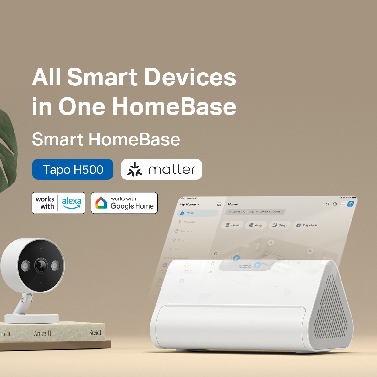 TP-Link Tapo H500 Smart HomeBase Hub | 16GB Built-in Storage | AI ...