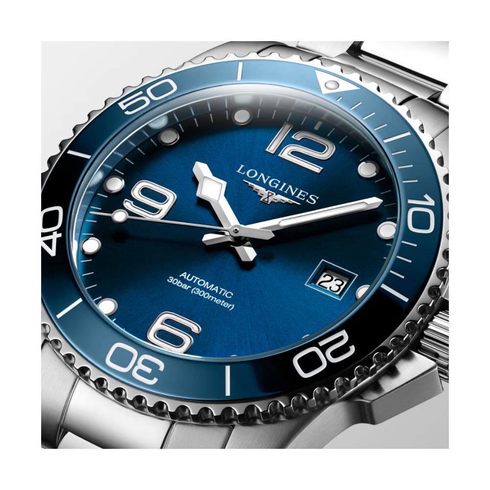 LONGINES HYDROCONQUEST L3.781.4.96.6 / L37814966 Automatic watch [ 41 mm ] Stainless steel and ...