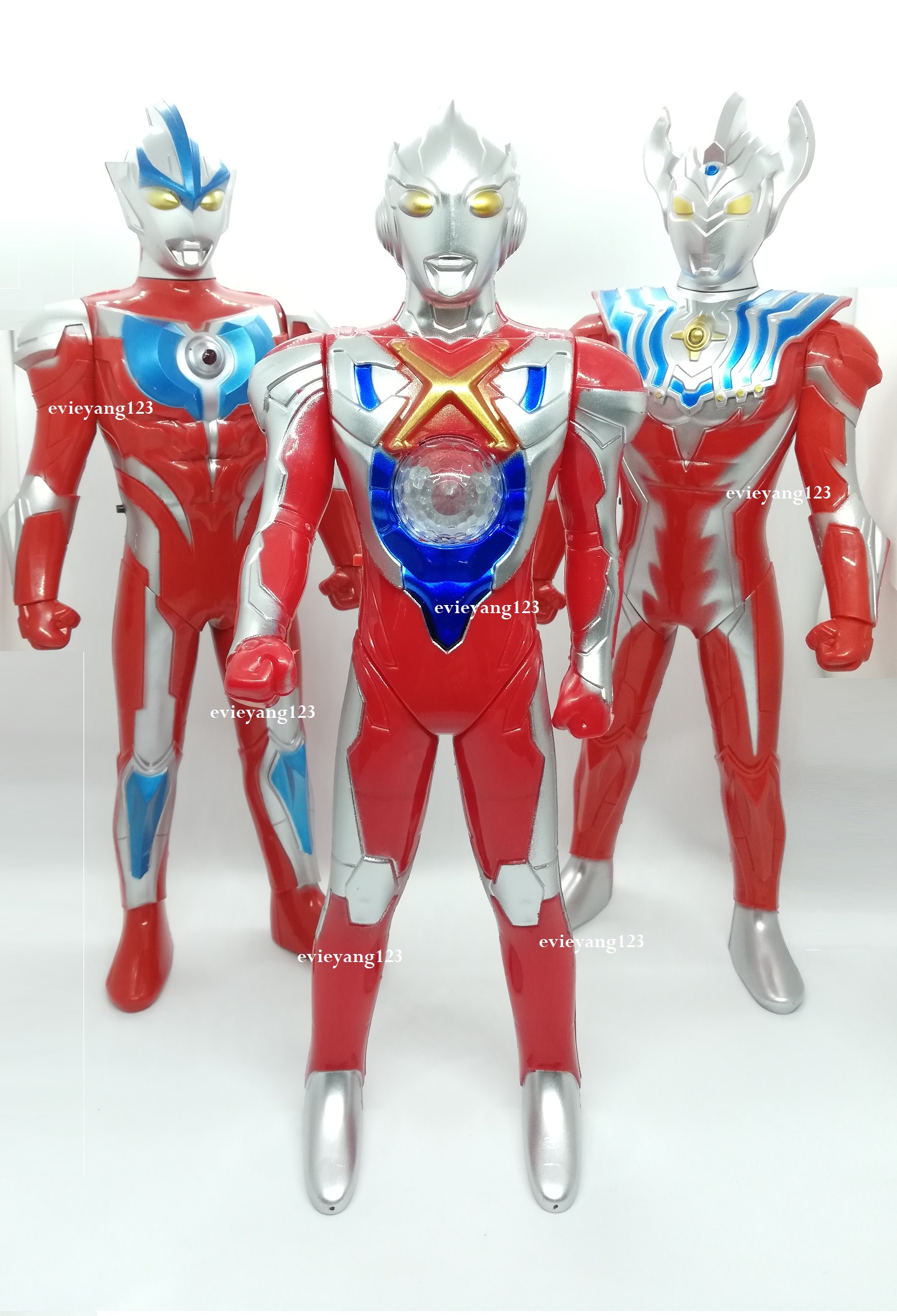 Ultraman 30cm-41cm With Light & Sound Ultraman Lampu & Bunyi Patung Ultraman Besar Big Ultraman ...