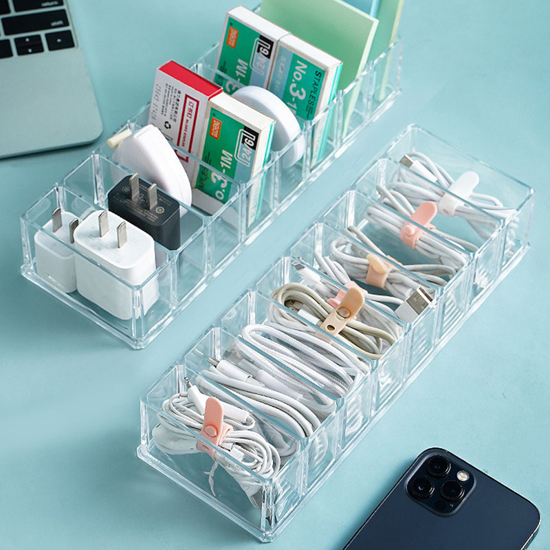 Cable Compartment Organizer Charger Management Box Desktop Wire Drawer ...