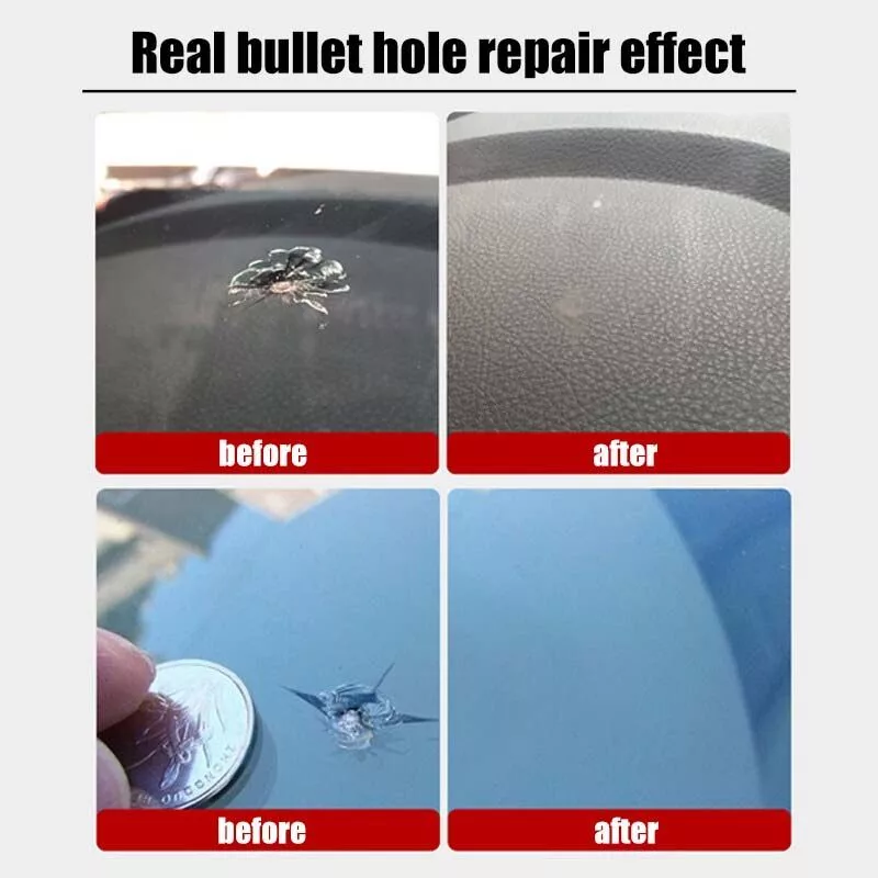 100% Traceless repair Windscreen repair kit 20ml Gam cermin kereta ...