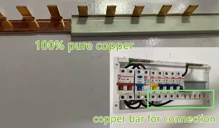 1 METER 3 POLE MCB BAR 54 WAYS PIECES FULL MCB CONNECTOR BUS BAR ...