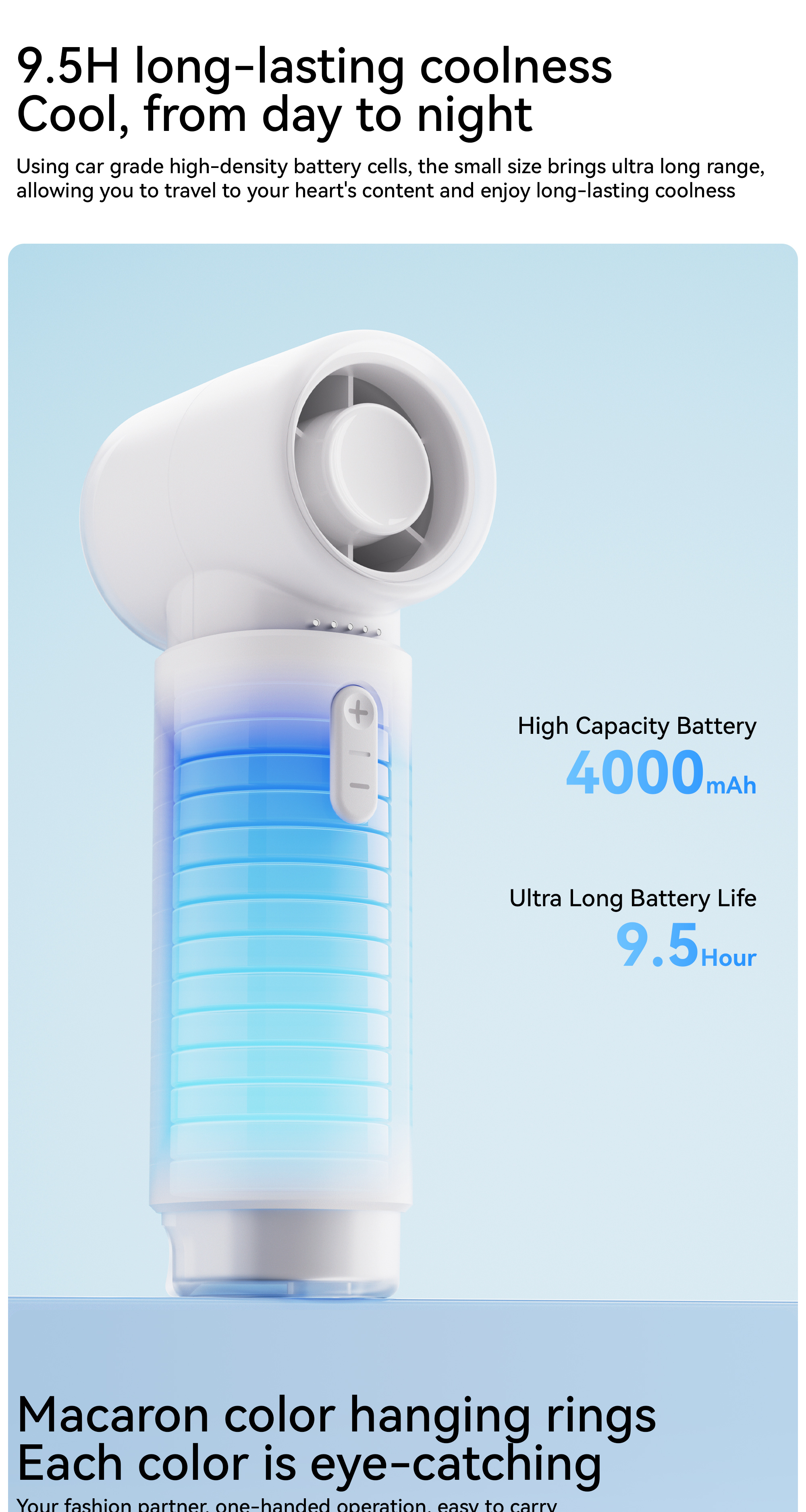 Amgras MetaHeld Fan Elite Ultra-high speed turbo handheld small fan ...