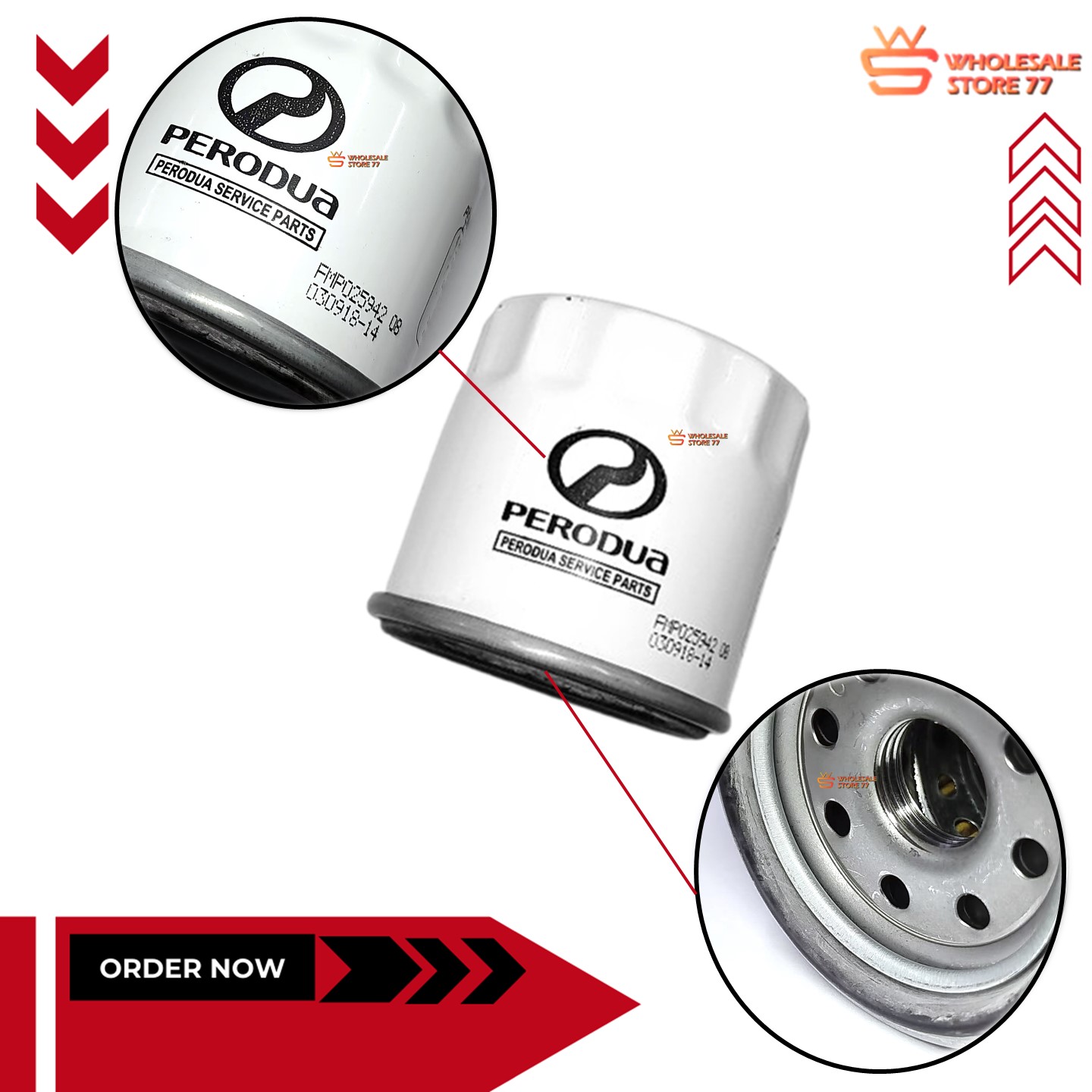 ORIGINAL | 10 BIJI PERODUA OIL FILTER AXIA BEZZA ARUZ MYVI 15601-00R02 ...