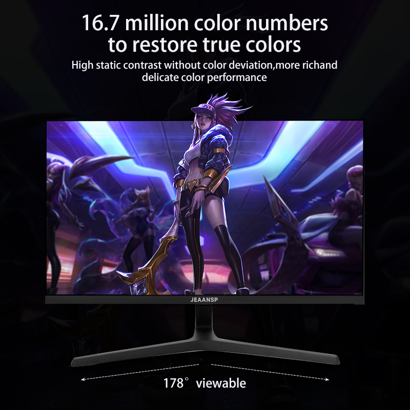 JEAANSP Borderless Monitor 22"24"25Inch 75HZ1080P HD PC Monitor IPS 19 ...
