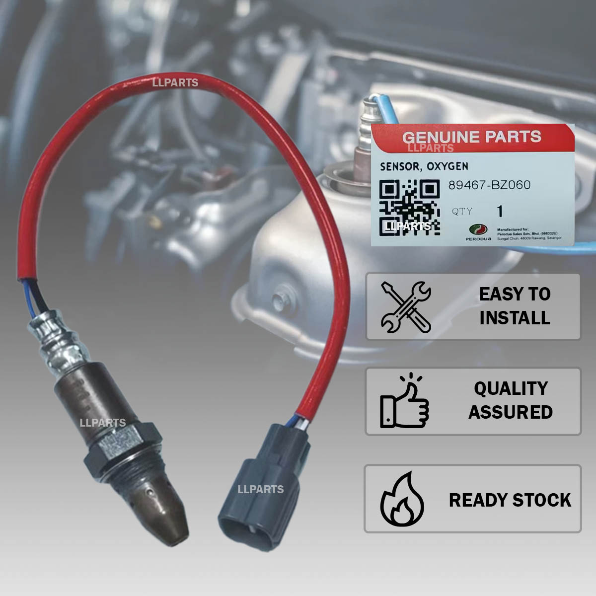 Original Perodua Axia 2023 Front Sensor Oxygen Exhaust Lambda Sensor ...