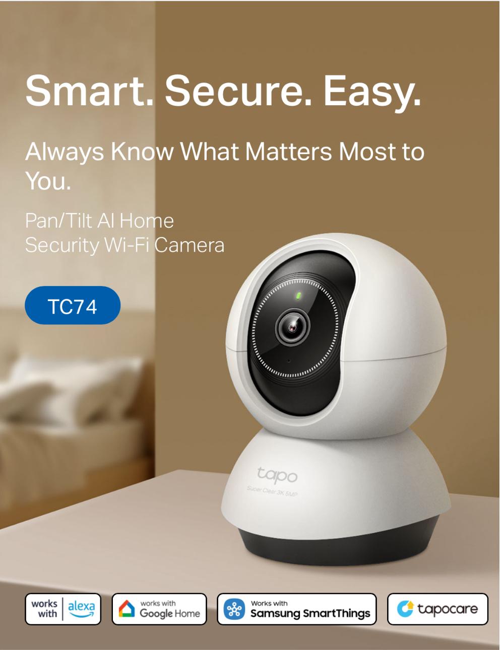 TP-Link Tapo 3K 5MP / 2K 3K Pan-Tilt Smart WiFi Camera | Smart AI ...