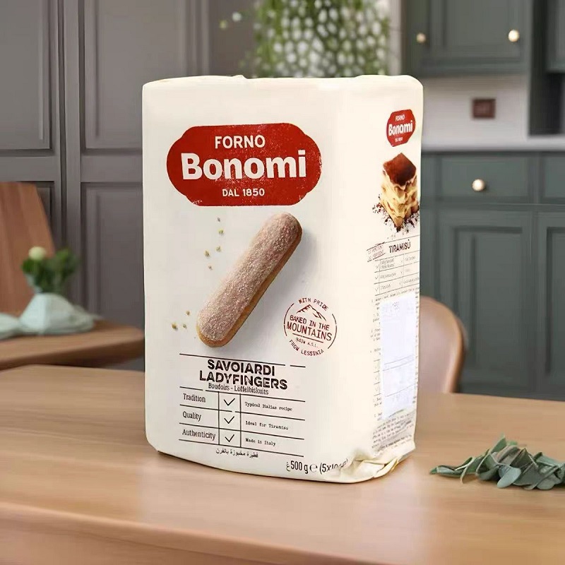 FORNO BONOMI DAL 1850 Savoiardi Ladyfingers 500GM / 60pcs ITALY Halal ...