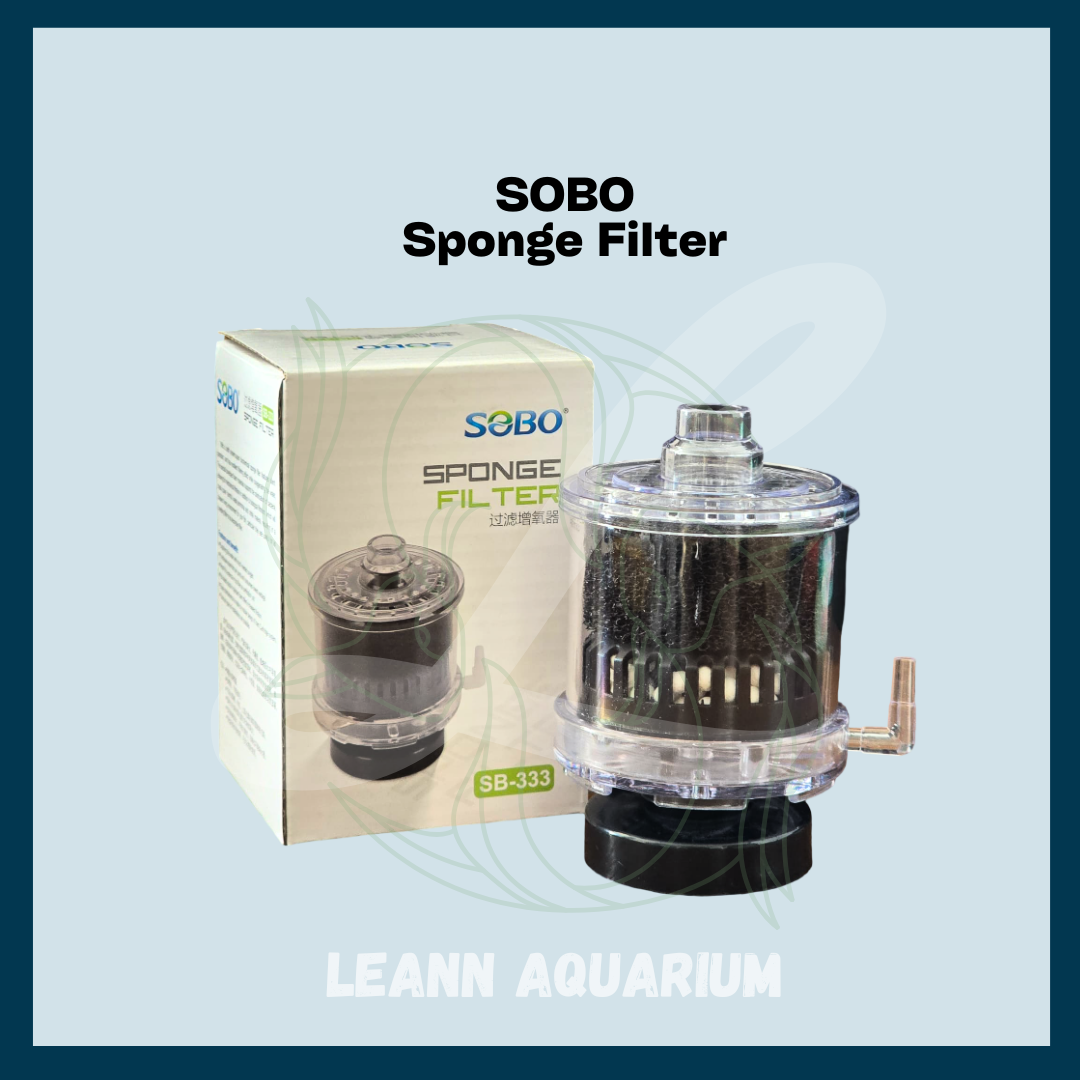🔥HOT🔥 SOBO Aquarium Sponge Filter SB-333 with filter media & bio sponge ...