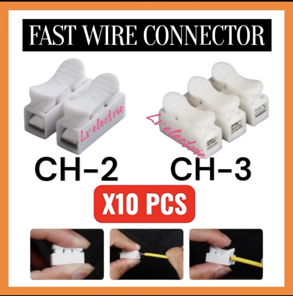 Fast Wire Connector Clip CH2/3 Electrical Wiring Cable Soldering ...