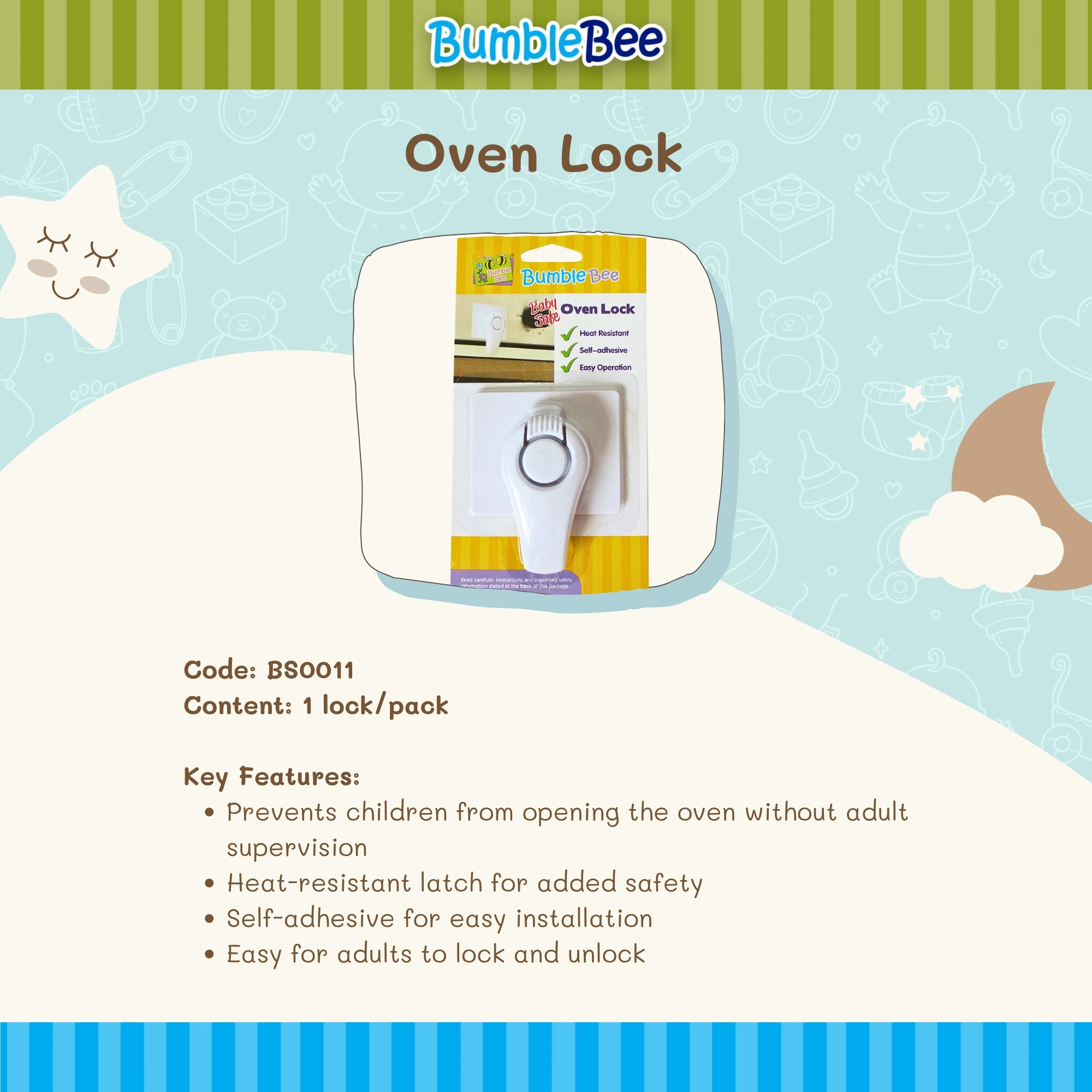 Bumble Bee Baby Safe Series - Safety Locks and Latches | Shopee Malaysia