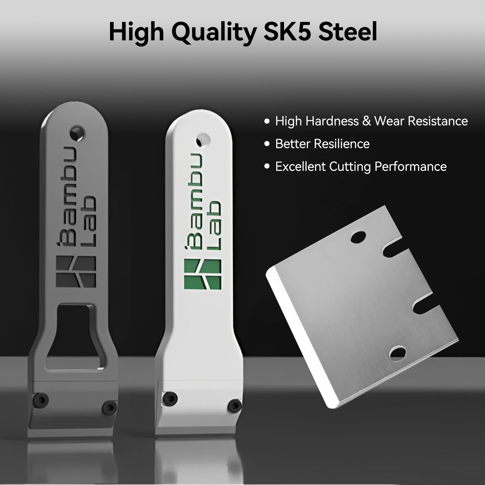 Bambu Lab 3D Printer Heat Bed Platform Scraper SK5 Steel Blades (Pack ...