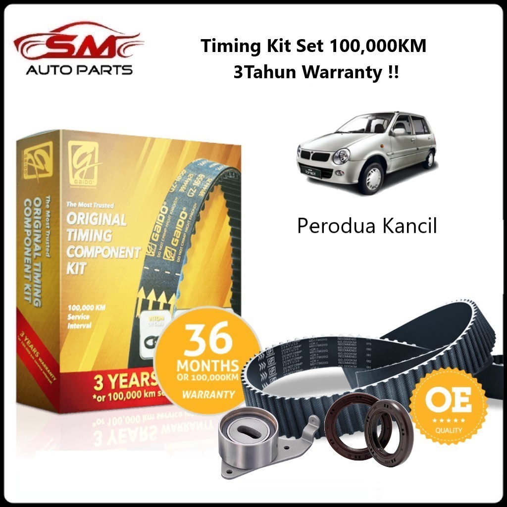 Gaido Original Timing Belt / Timing Kit Set - Perodua Kancil 660 850 ...