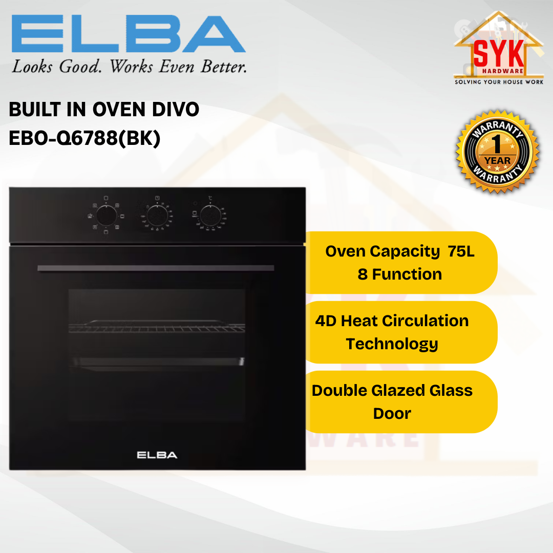 SYK Free Shipping Rubine RBO-CAVO-60BL Build In Oven 60 Liters Electric Oven RMO-OREO-28BL Grill ...