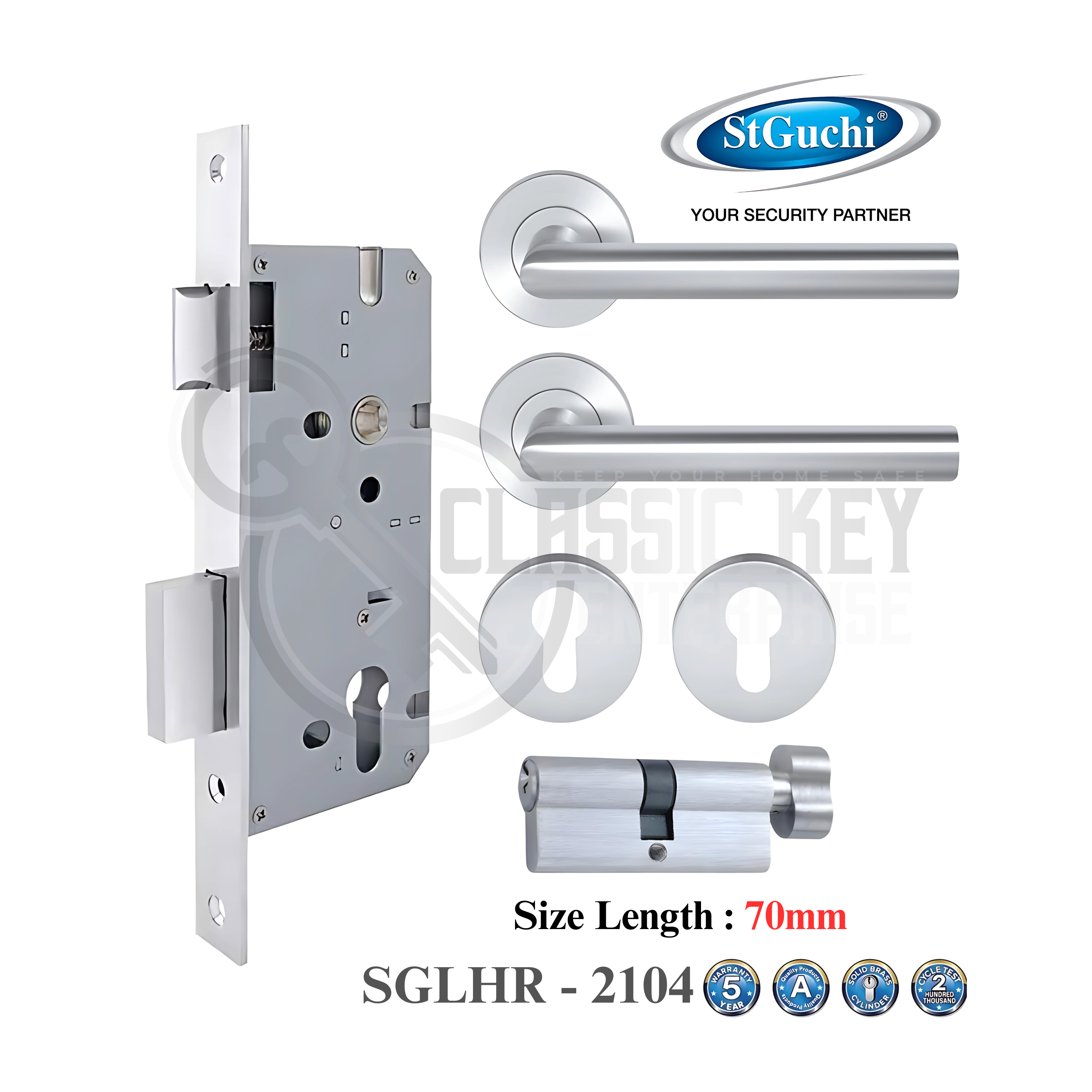 ST GUCHI MORTISE LEVER HANDLE DOOR LOCK SGLHR-2104 | Shopee Malaysia
