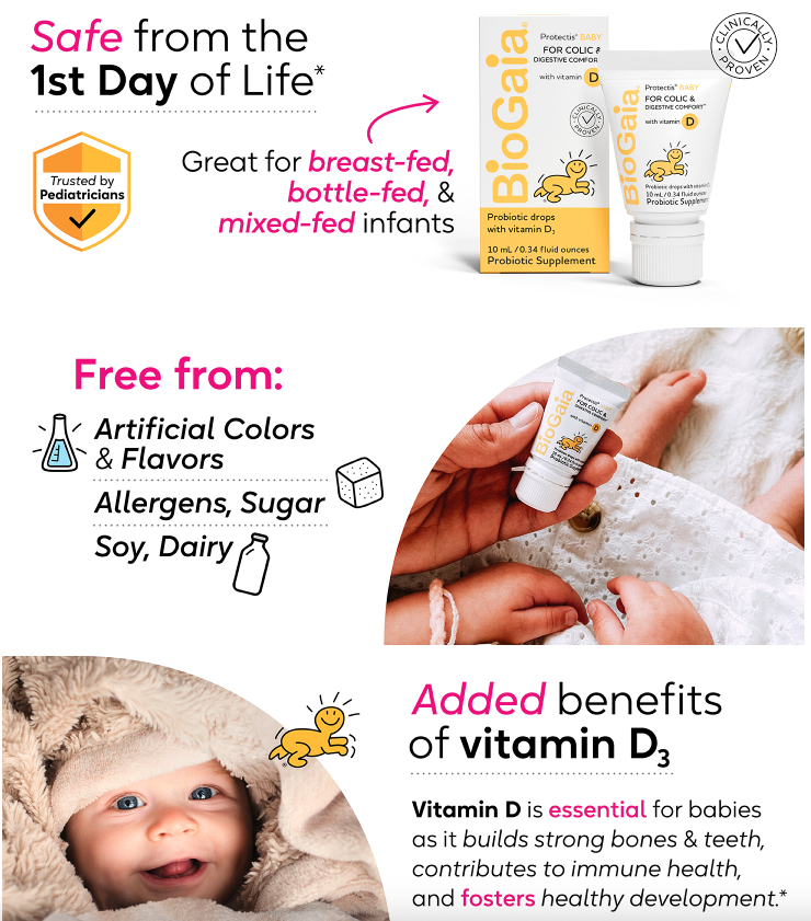 BioGaia Protectis Baby Probiotic Drops + Vitamin D | Gastrus Gut Health ...