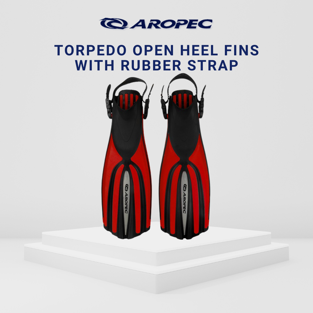 AROPEC Torpedo Open Heel Fins F-GY07 for Scuba Diving | Shopee Malaysia