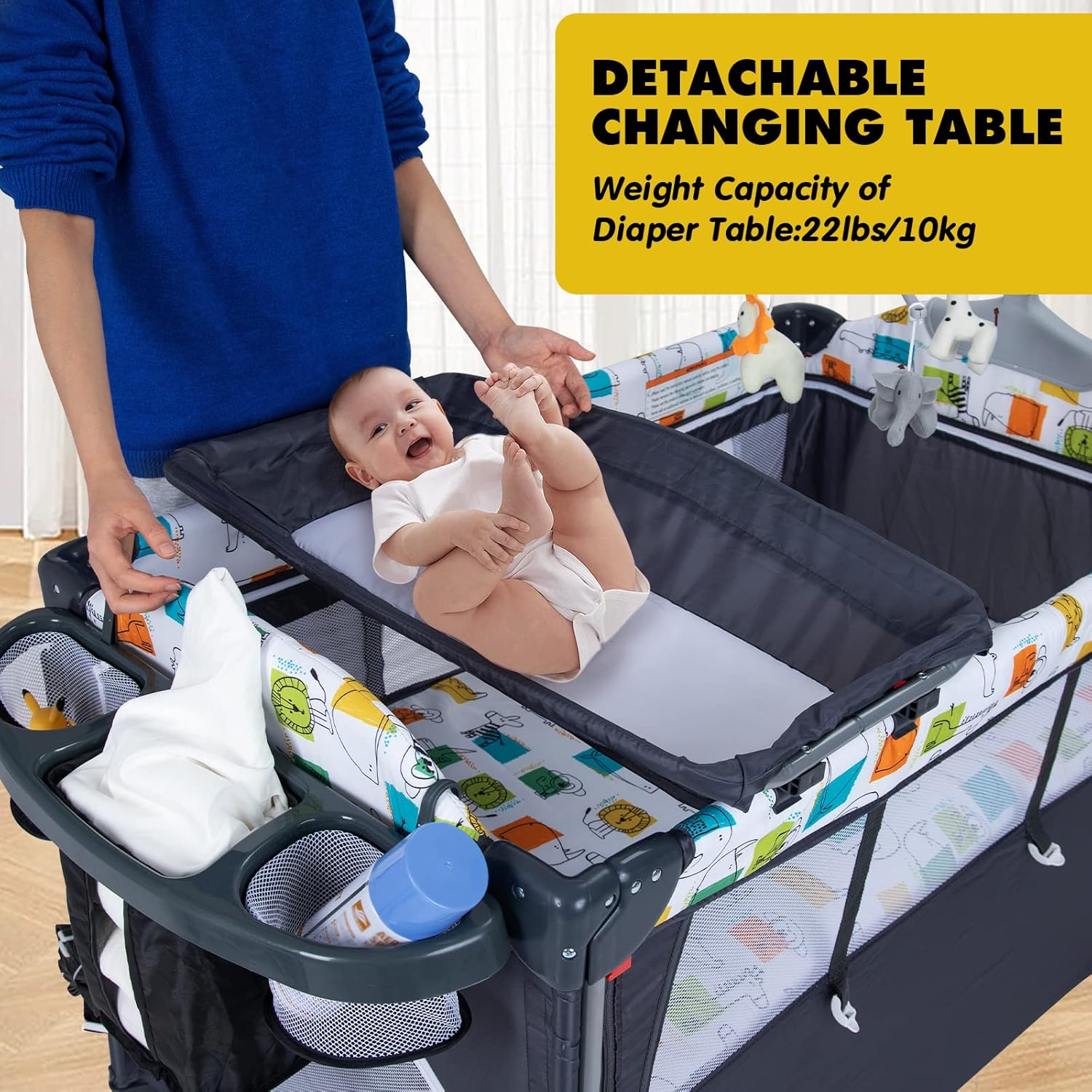 🚚Ship now🚚Baby cot Multifunctional foldable crib splicing big bed baby ...