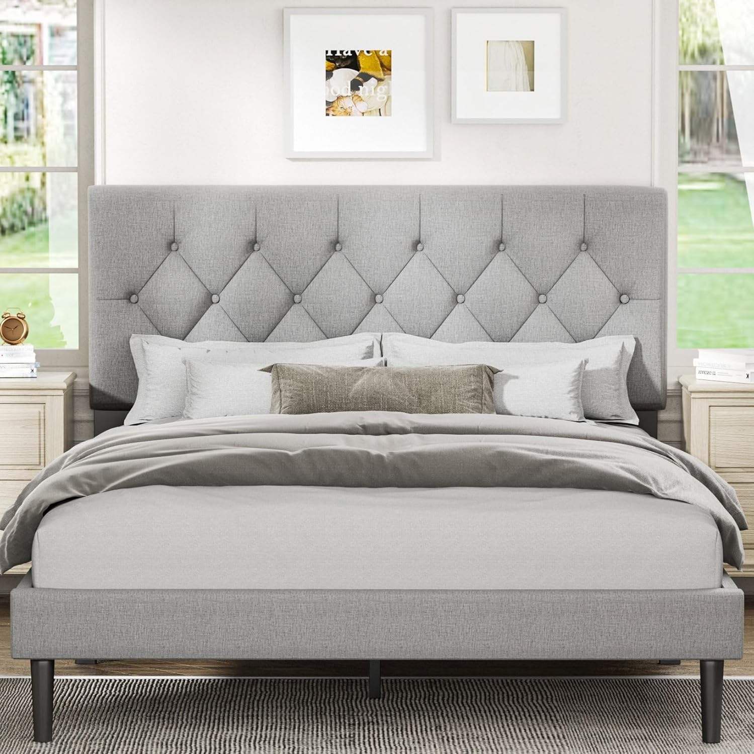 【In Stock-ships within 24H】katil queen besi murah king size bed frame ...