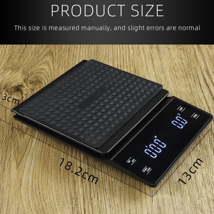 Digital Kitchen Scale with Timer | Coffee & Baking Weighing Scale ...