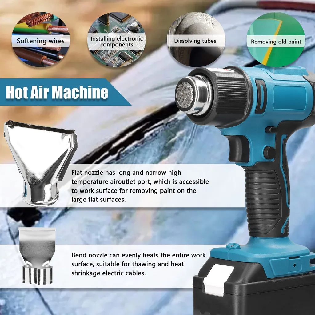 MAKITA Cordless Handheld Hot Air Gun Machine Rechargeable Heating Car ...