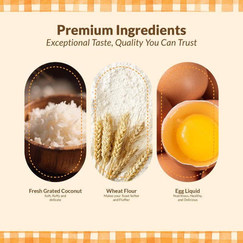 [COCONUT CAKE] Ooobun by Neutrovis HALAL Homemade Japanese Grated ...