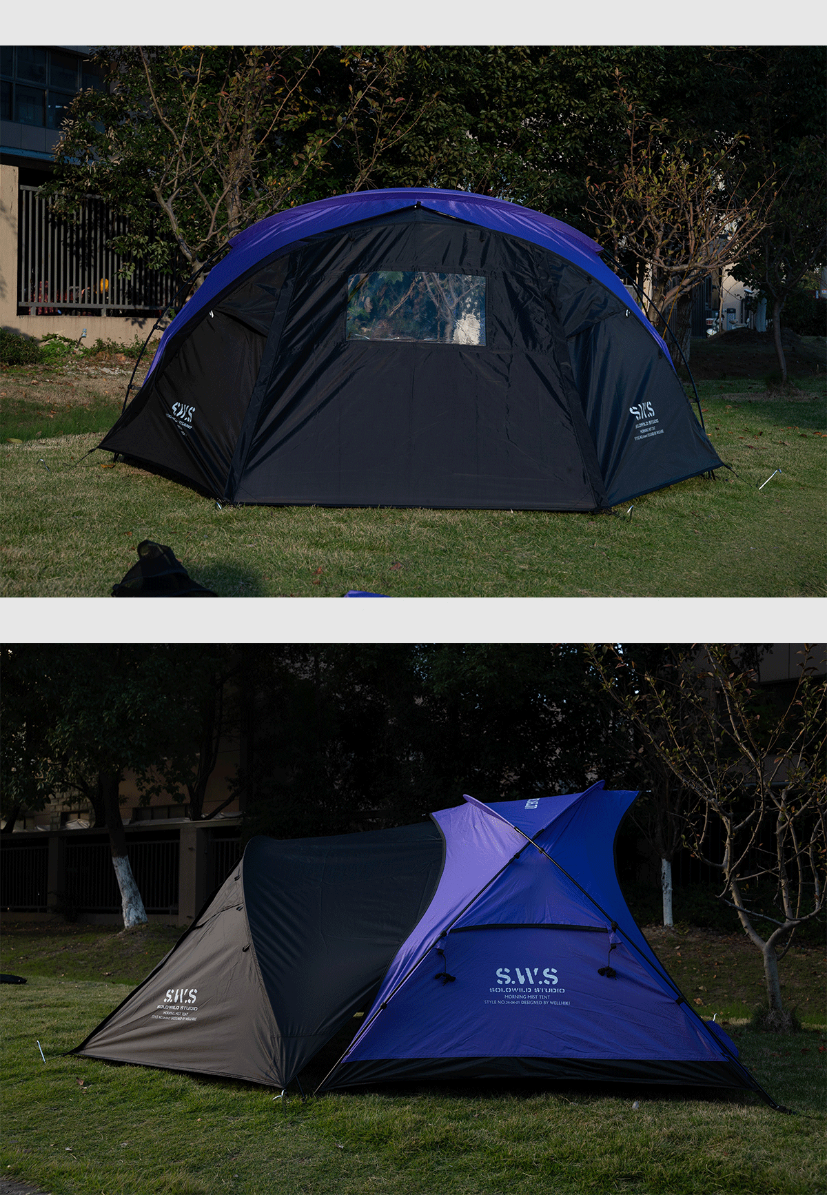 Wellhike SWS 2 Person Hiking Tent Morning Mist Lightweight Portable ...
